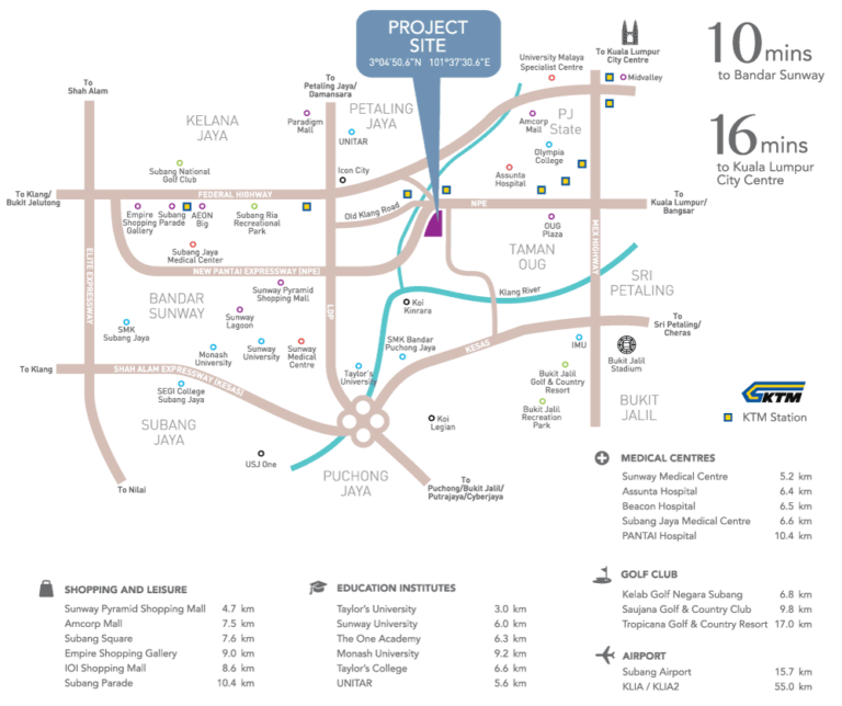 Sky-Terrace-PJS5-PJ South-location-map | New Development | KL | Selangor