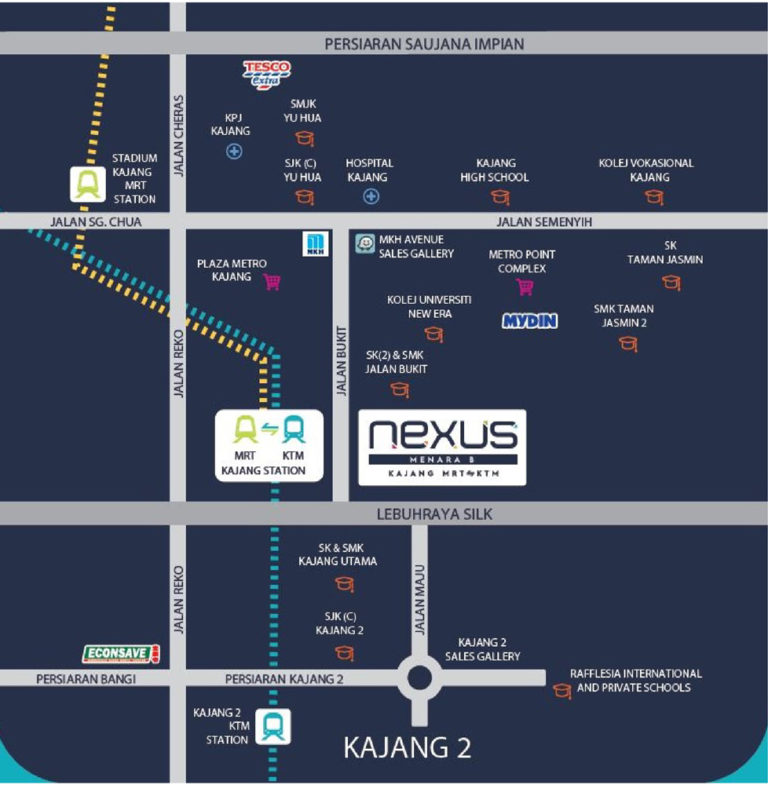 Nexus-Location-Map | New Property Projects in KL and PJ