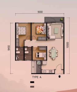 M-Adora-Unit-Layout-Type-A | New Launch Property | KL | Selangor | Malaysia
