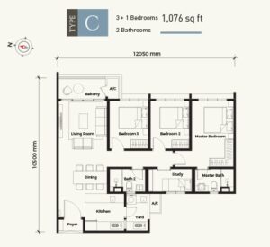 D’hill-Residences-Layout-Type-C | New Property Projects in KL and PJ