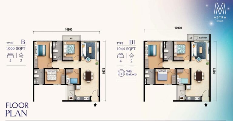 M-Astra-Type-B-Floor-Plan | New Property Projects in KL and PJ