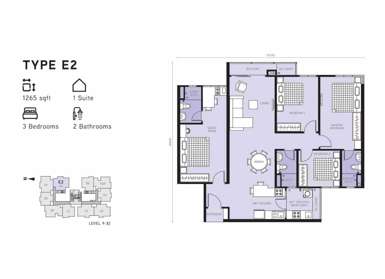 Berlian-2-Floor-Plan-Type-E2 | New Property Projects in Kuala Lumpur and Petaling Jaya