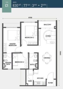 PV22-Residences-Unit-Layout-Type-C1 | New Property Projects in Kuala ...