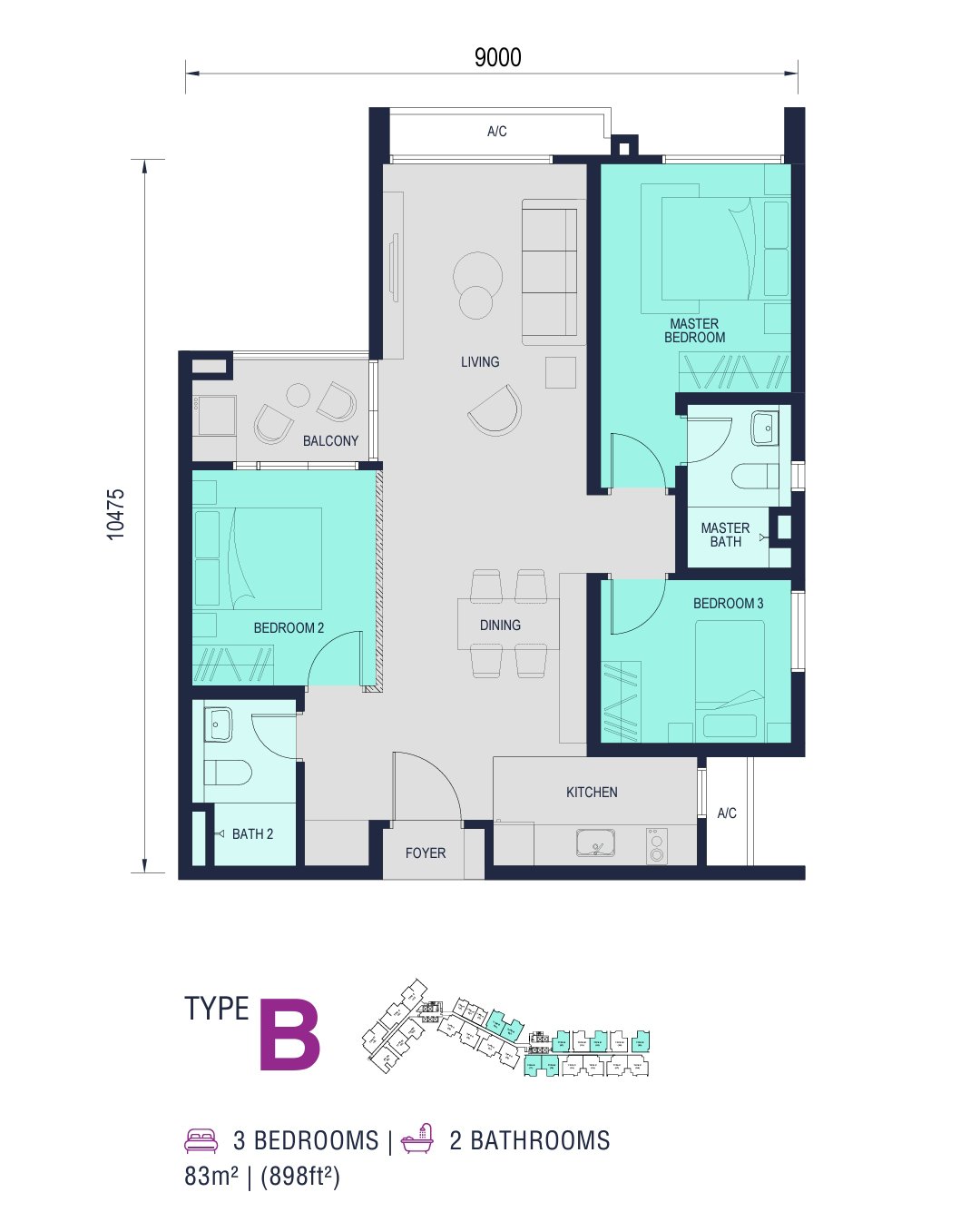 Residensi-Zig-Floor-Plan-Type-B | New Property Projects in Kuala Lumpur ...