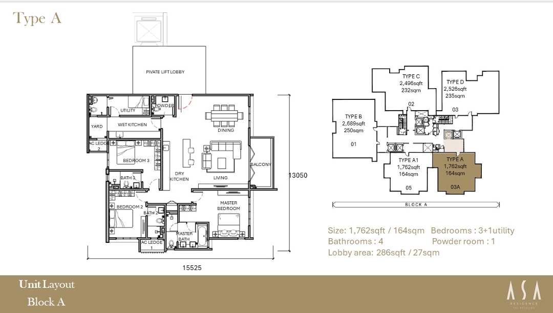 ASA-Condominium-Unit-Layout-Type-A | New Development | KL | Selangor