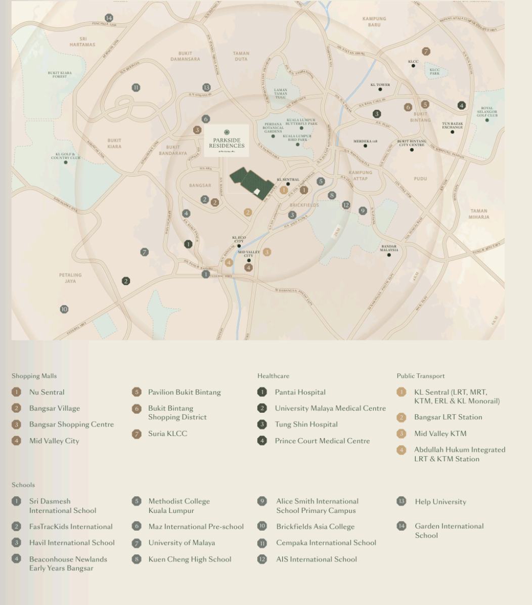 Parkside-Residences-Site-Map | New Property Projects in KL and PJ