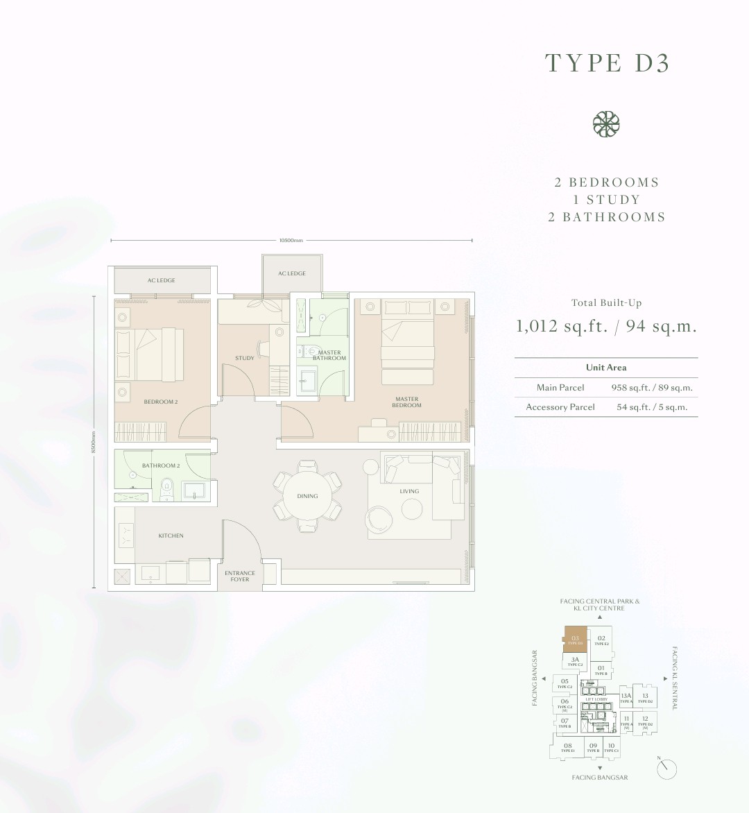 Parkside-Residences-Unit Layout-Type-D3 | New Property Projects in ...